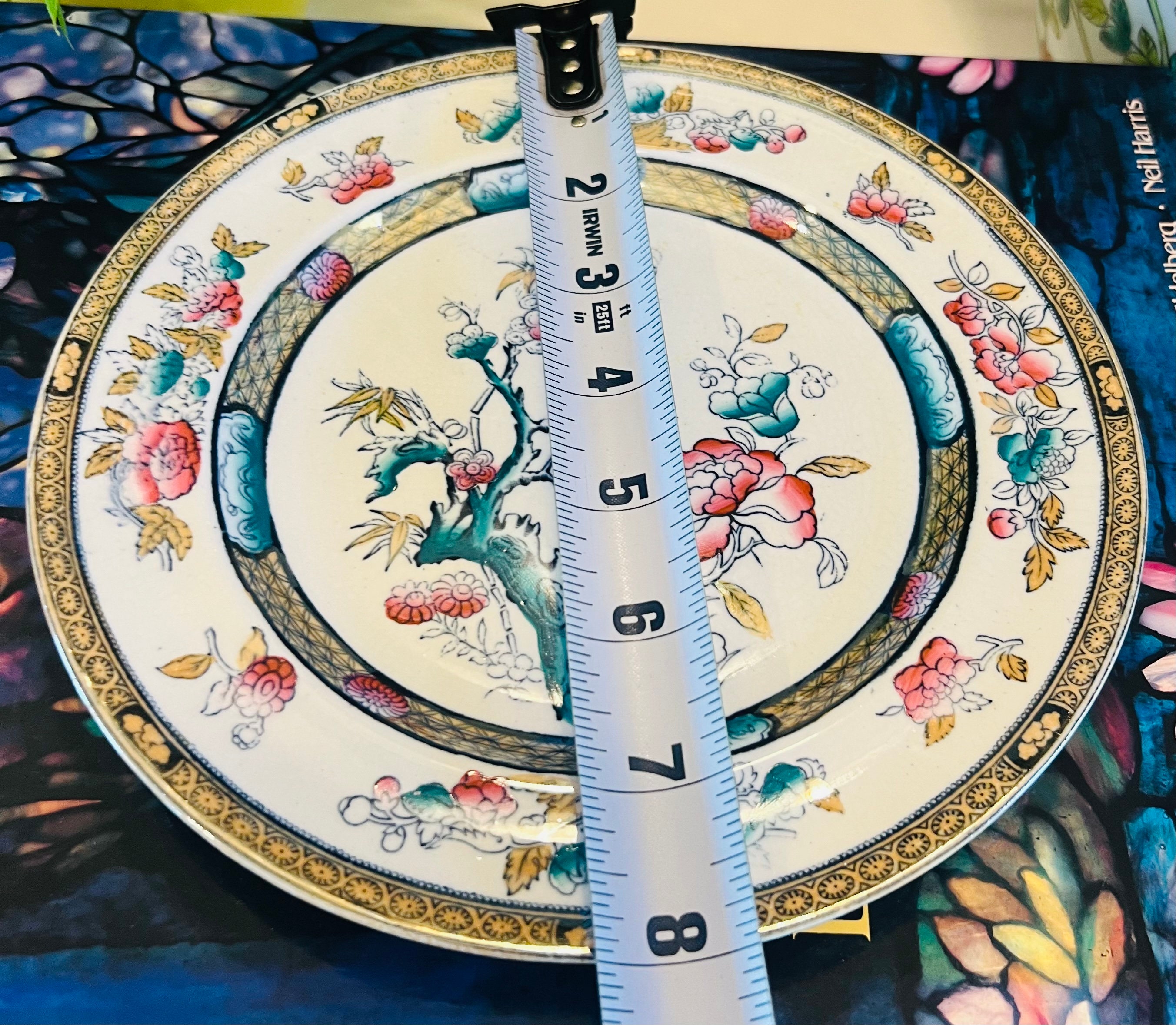 Antique Indian Tree Plate by Hope & Carter, Numbered. 8 - Etsy