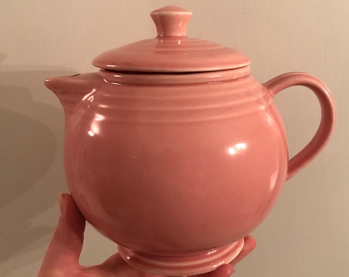 1940s USA Pottery Pink Teapot - Etsy