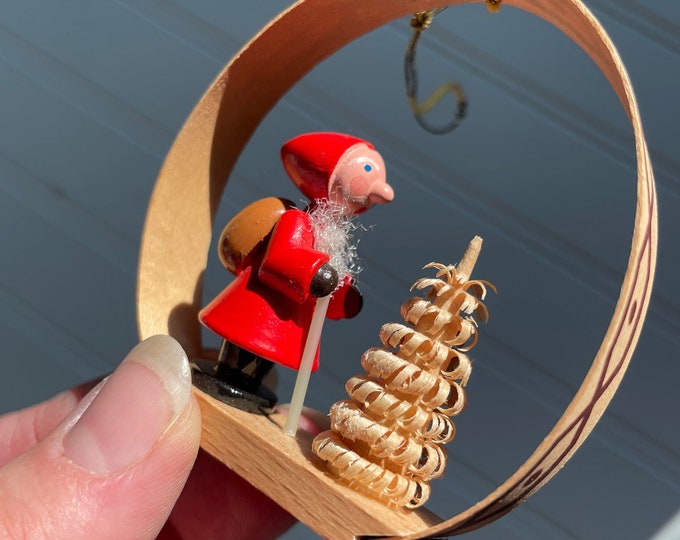 Erzgebirge German Wooden Christmas Ornament-santa - Etsy