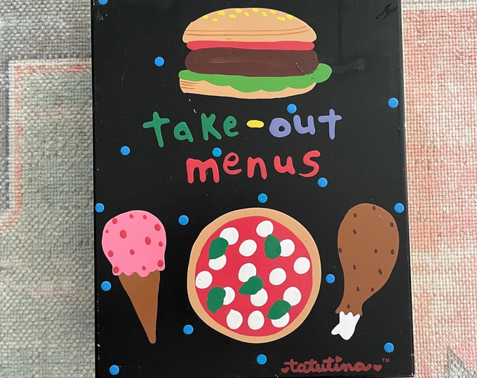 2000s Tatutina Hand Painted Take Out Menu Box - Etsy