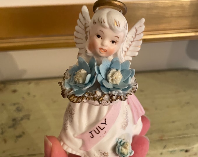 Vintage Lefton July Birthday Angel-as Is - Etsy
