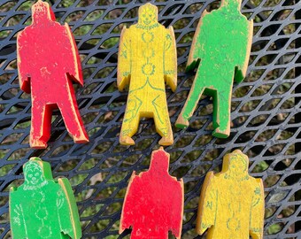 Vintage Bill Ding Wooden Clown Stacking Toys-12 Pieces - Etsy