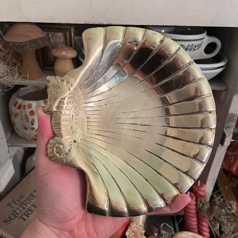 Brass Shell Dish - Etsy