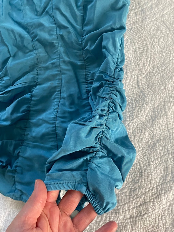 1950’s Rosa Marie Reid blue ruched women’s swimsuit - Gem