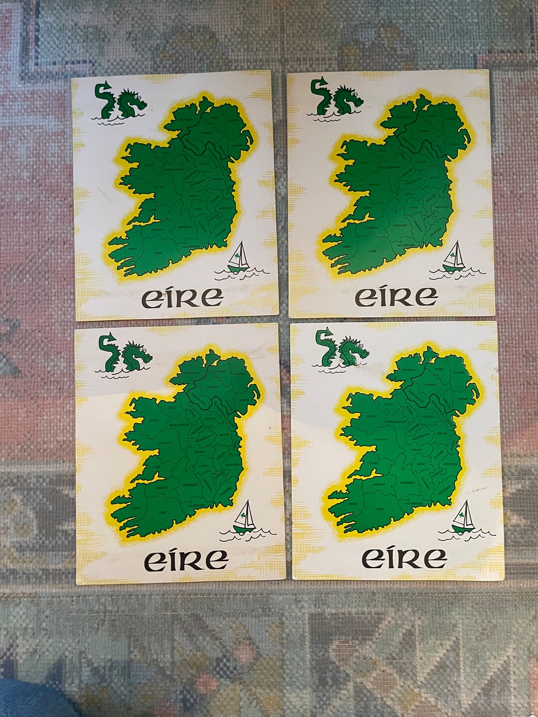 Vintage Harp Lager Pub Die Cut Signs-eire Ireland Maps-4 Available - Etsy