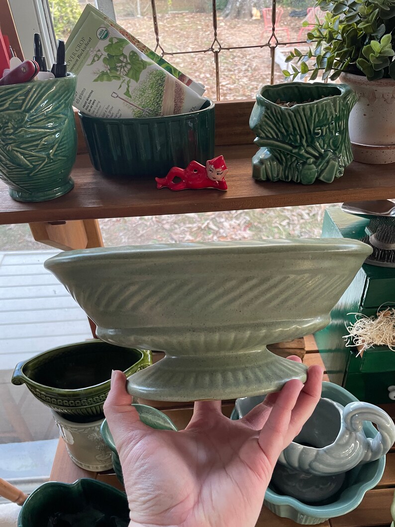 MCM USA Pottery Pale Green - Etsy