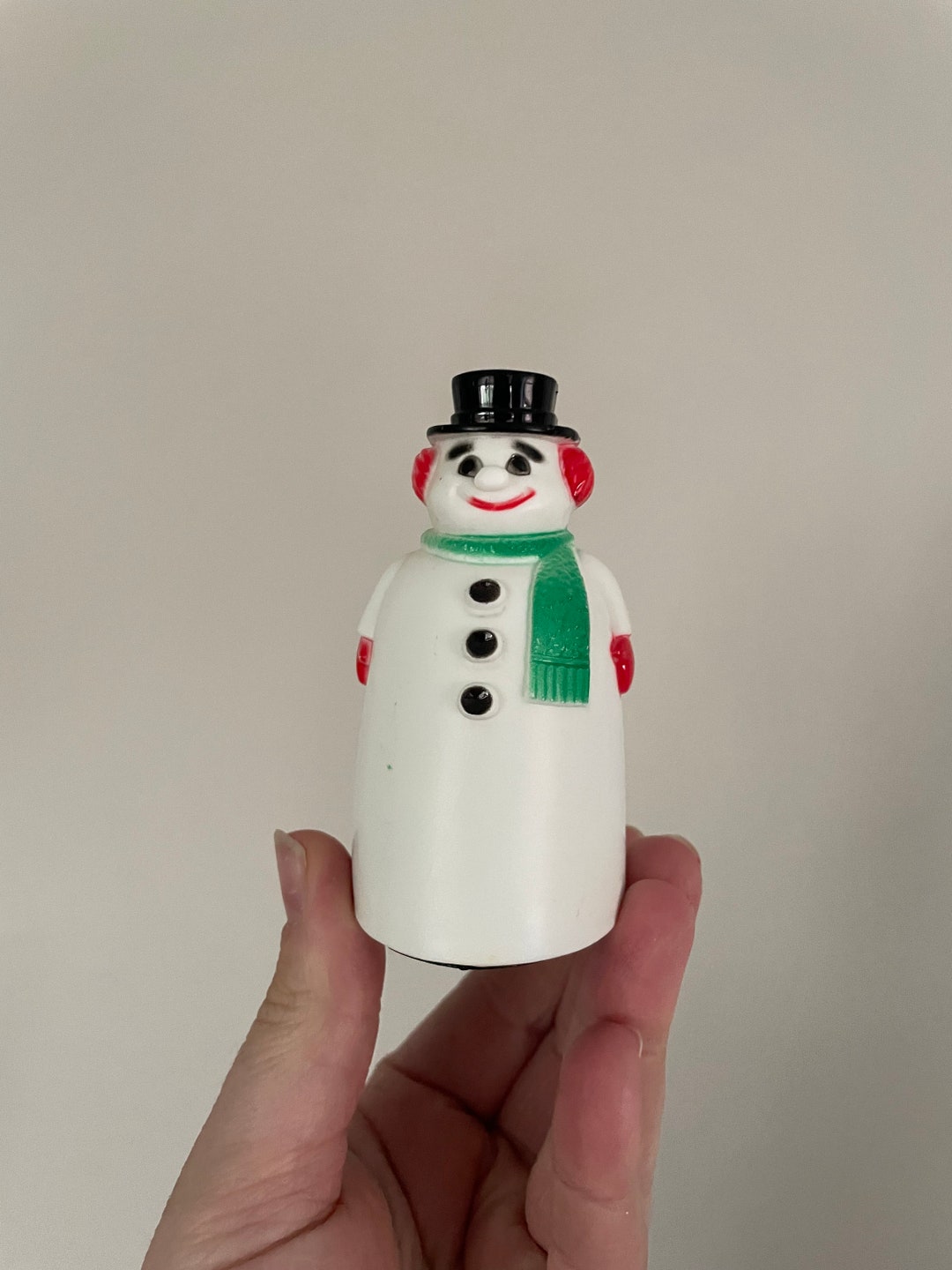 Vintage Fun World Inc Plastic Rolling Snowman Toy - Etsy