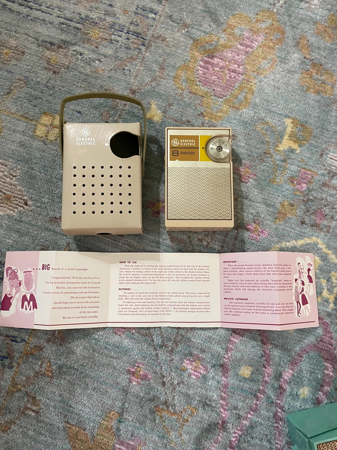 1950s GE Handheld Transistor Radio - Etsy
