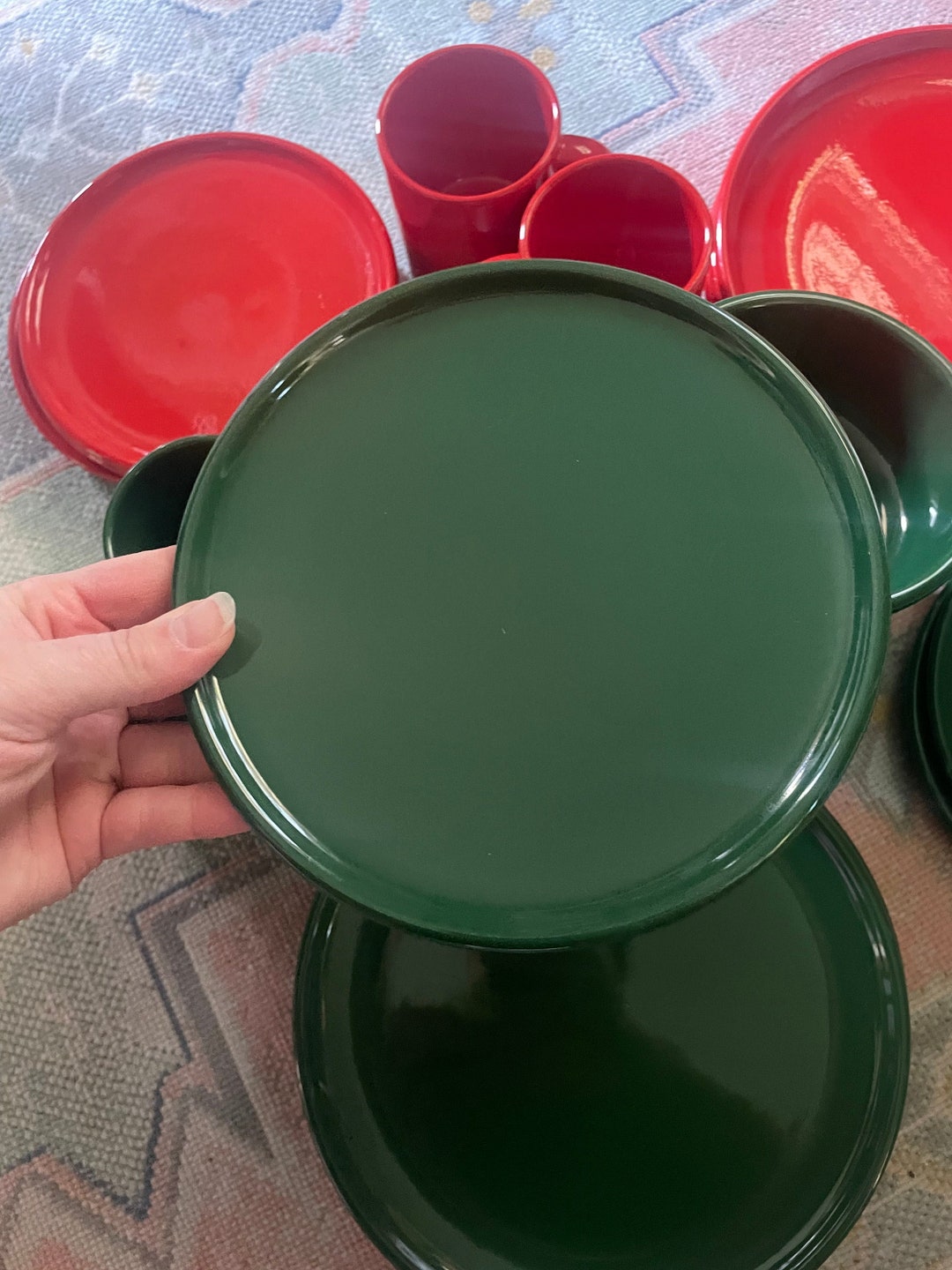 Waechtersbach Germany Green Pottery Salad Plate-set of 3 - Etsy