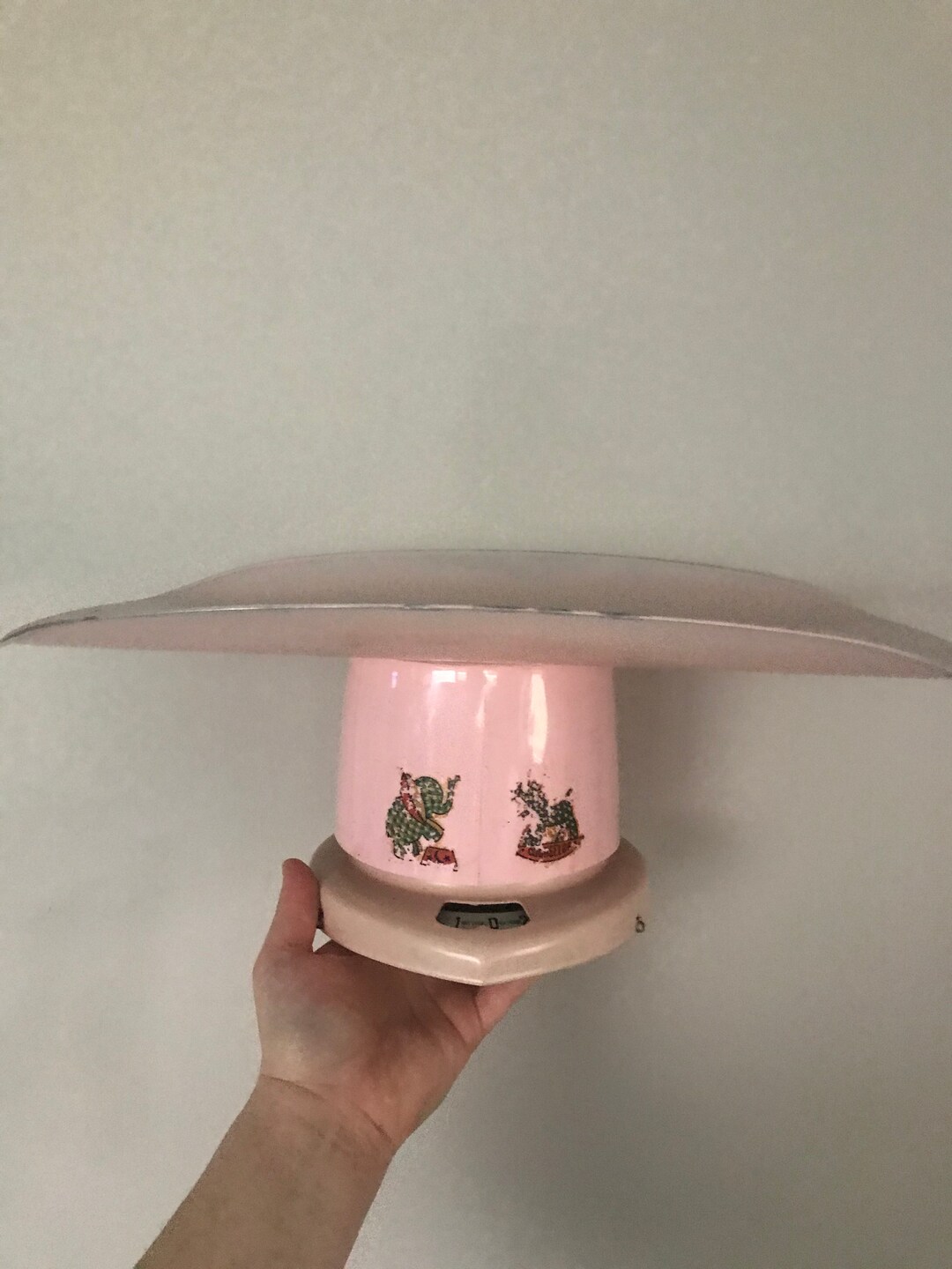 1960s Brearley Baby Pink Nursery Scale - Etsy