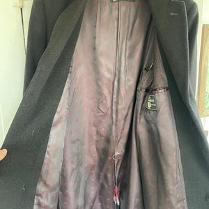 Vintage Crombie Selfridges London Men’s Shop Black Wool Coat - Etsy