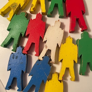 Vintage Bill Ding Wooden Clown Stacking Toys-12 Pieces - Etsy