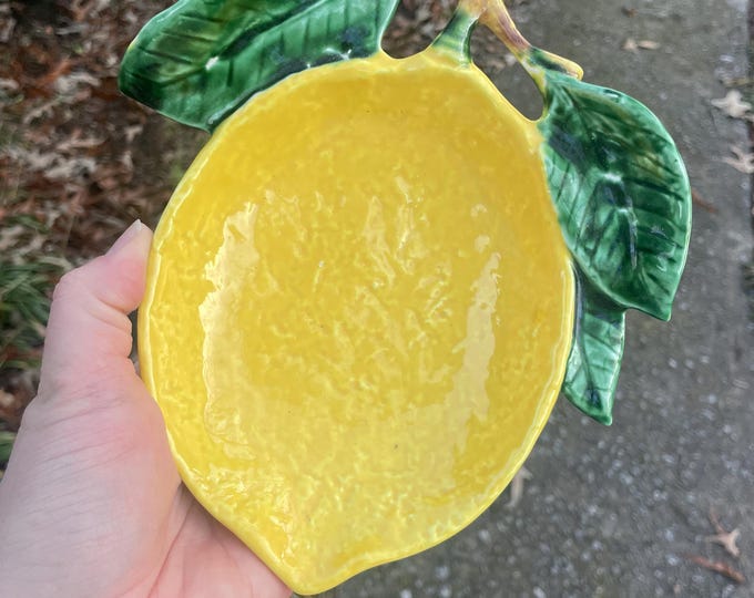 Portuguese Lemon Pottery Dish - Etsy