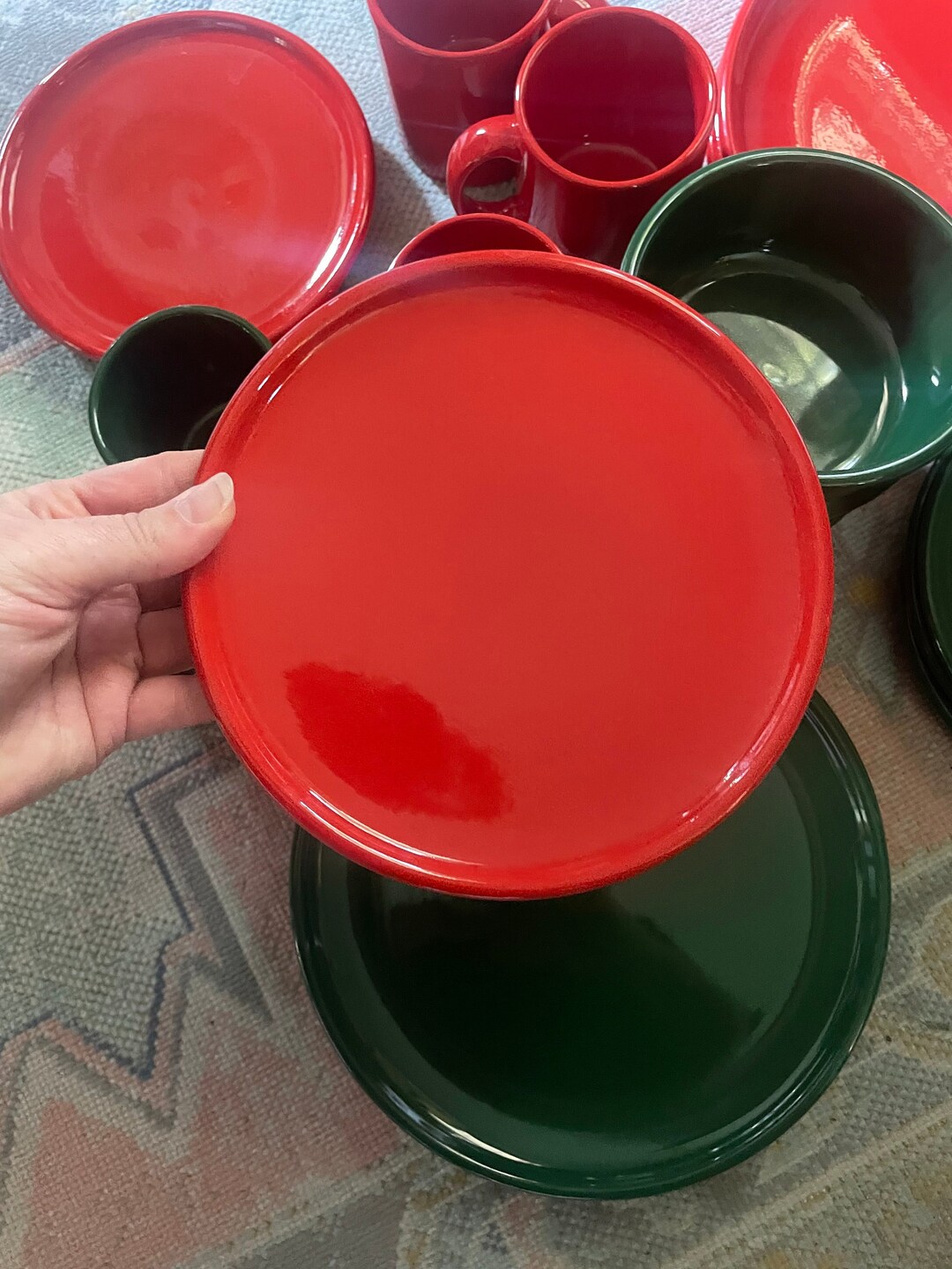 Waechtersbach Germany Red Pottery Salad Plate-set of 3 - Etsy