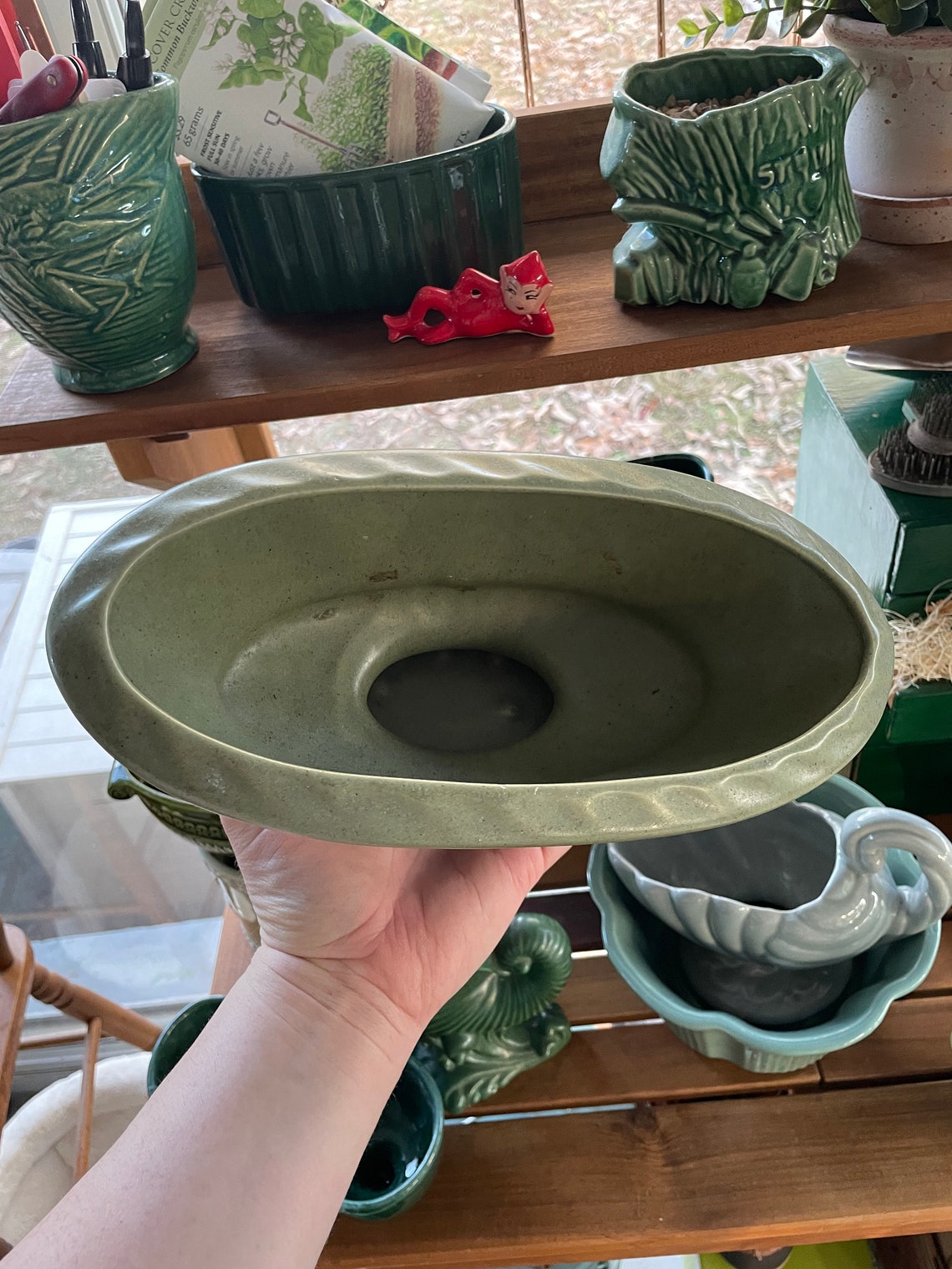 MCM USA Pottery Pale Green - Etsy