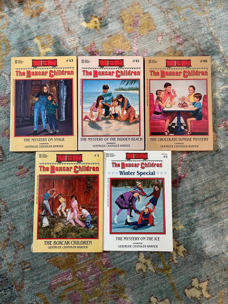 1990s Boxcar Children Scholastic Paperbacks-5 Books - Etsy