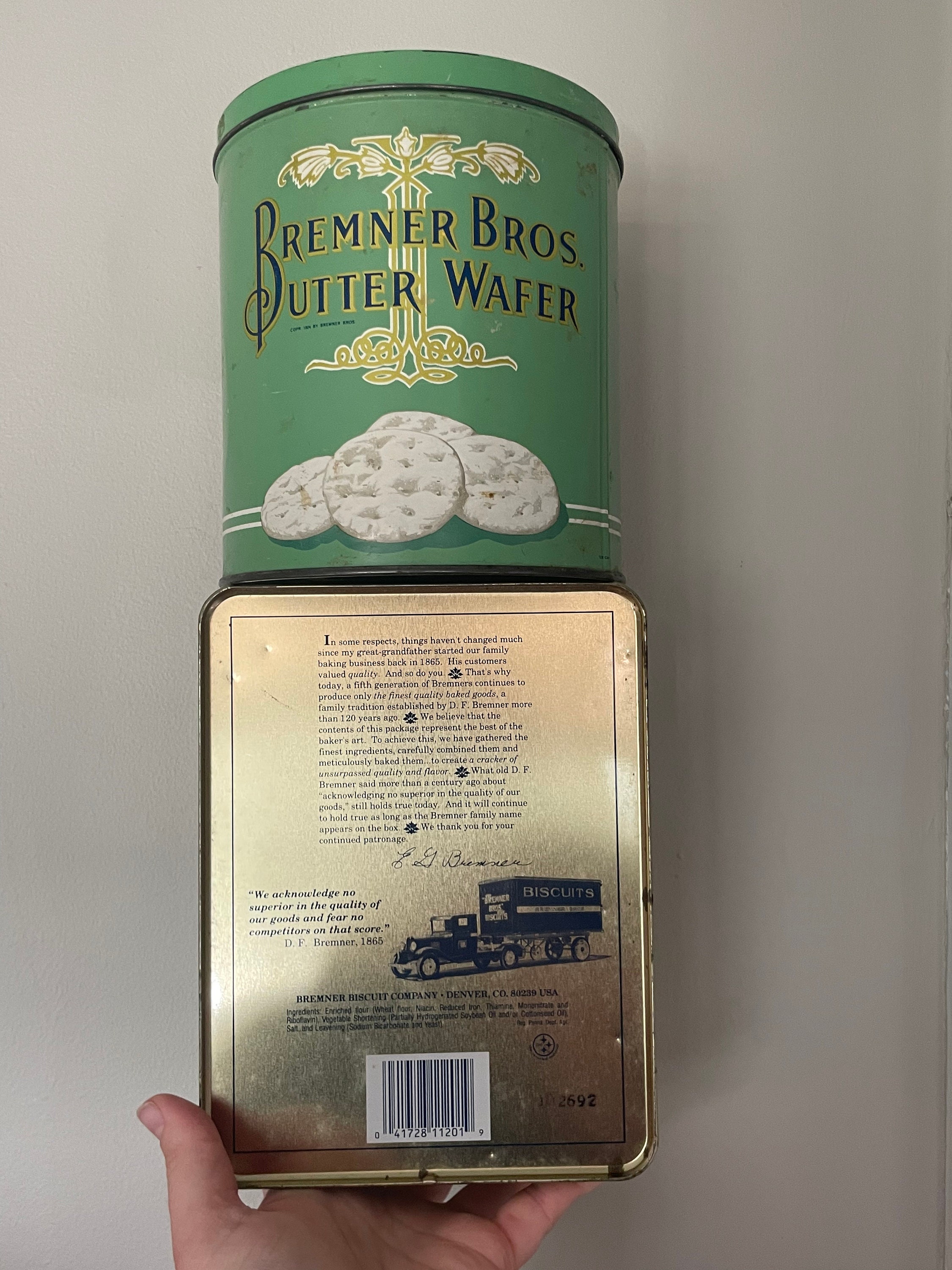 Vintage Bremner Brothers Biscuit Tins-2 Tins - Etsy