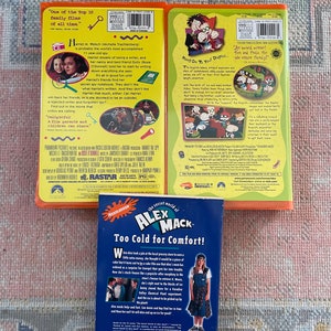 1990s Nickelodeon VHS and Book Lot-harriet the Spy, Rugrats, Alex Mack ...