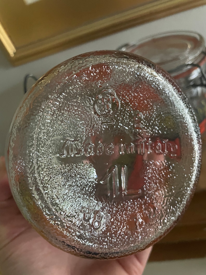 1970s Hermatique Italian Glass Jar Canisters-set of 2 - Etsy