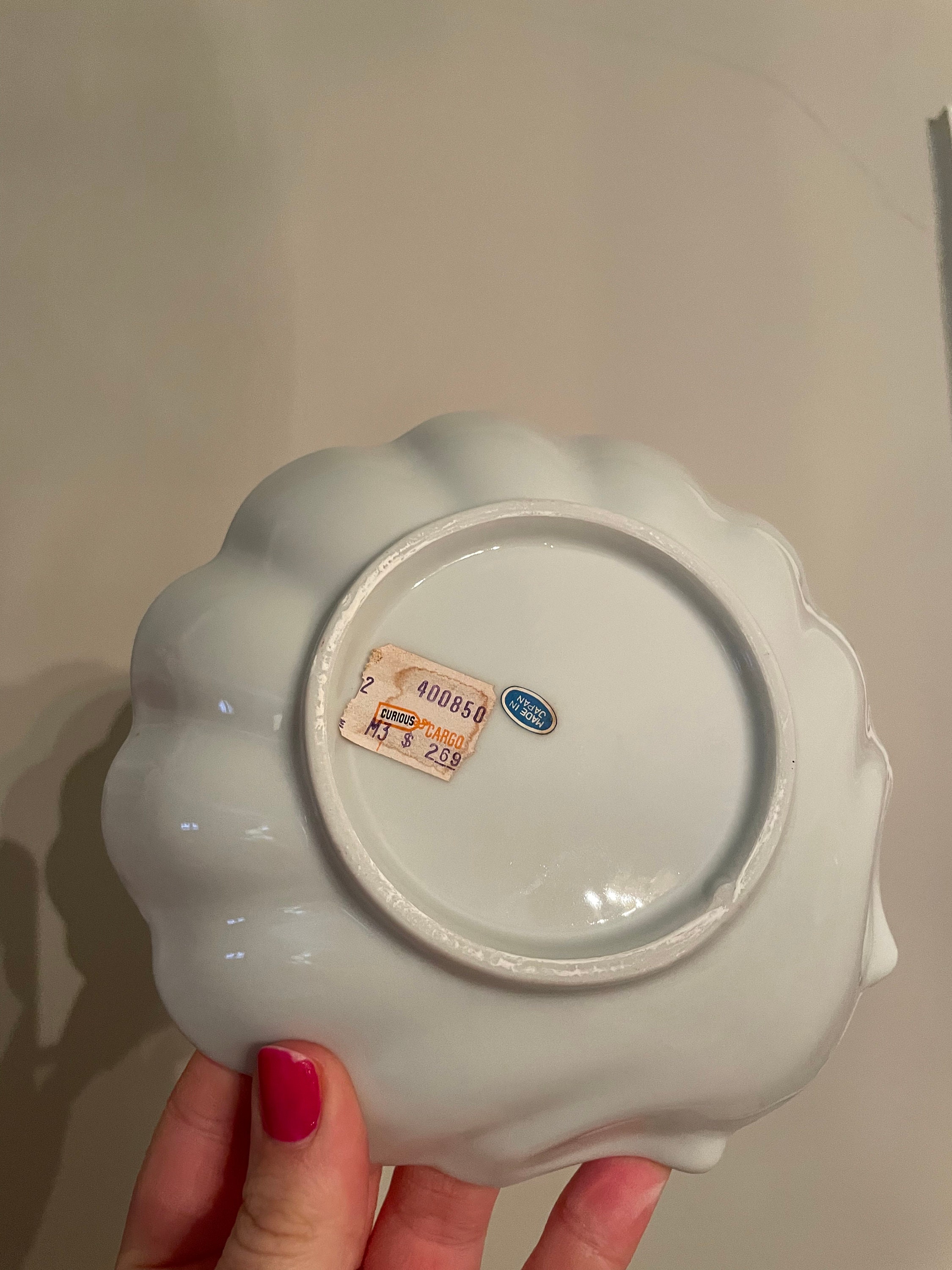 White Clamshell Snack Plates-set of 4 - Etsy