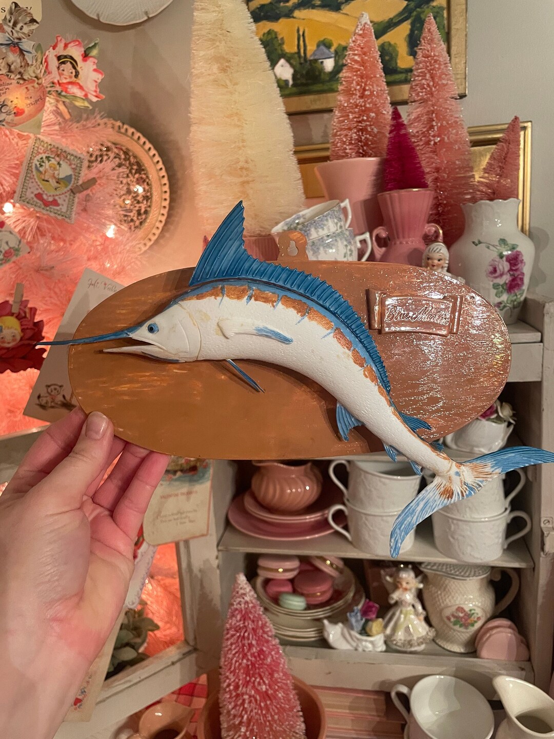 1950s Precision Plastics Blue Marlin Trophy Model - Etsy