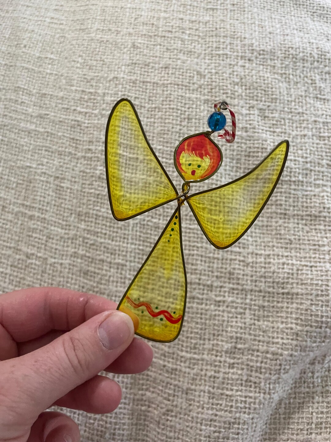 Vintage Shrinky Dink Angel Ornament - Etsy