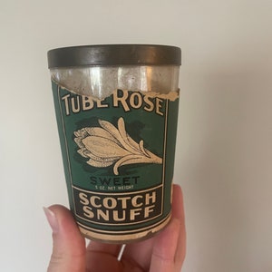 Vintage Tube Rose Scotch Snuff Glass Bottle - Etsy