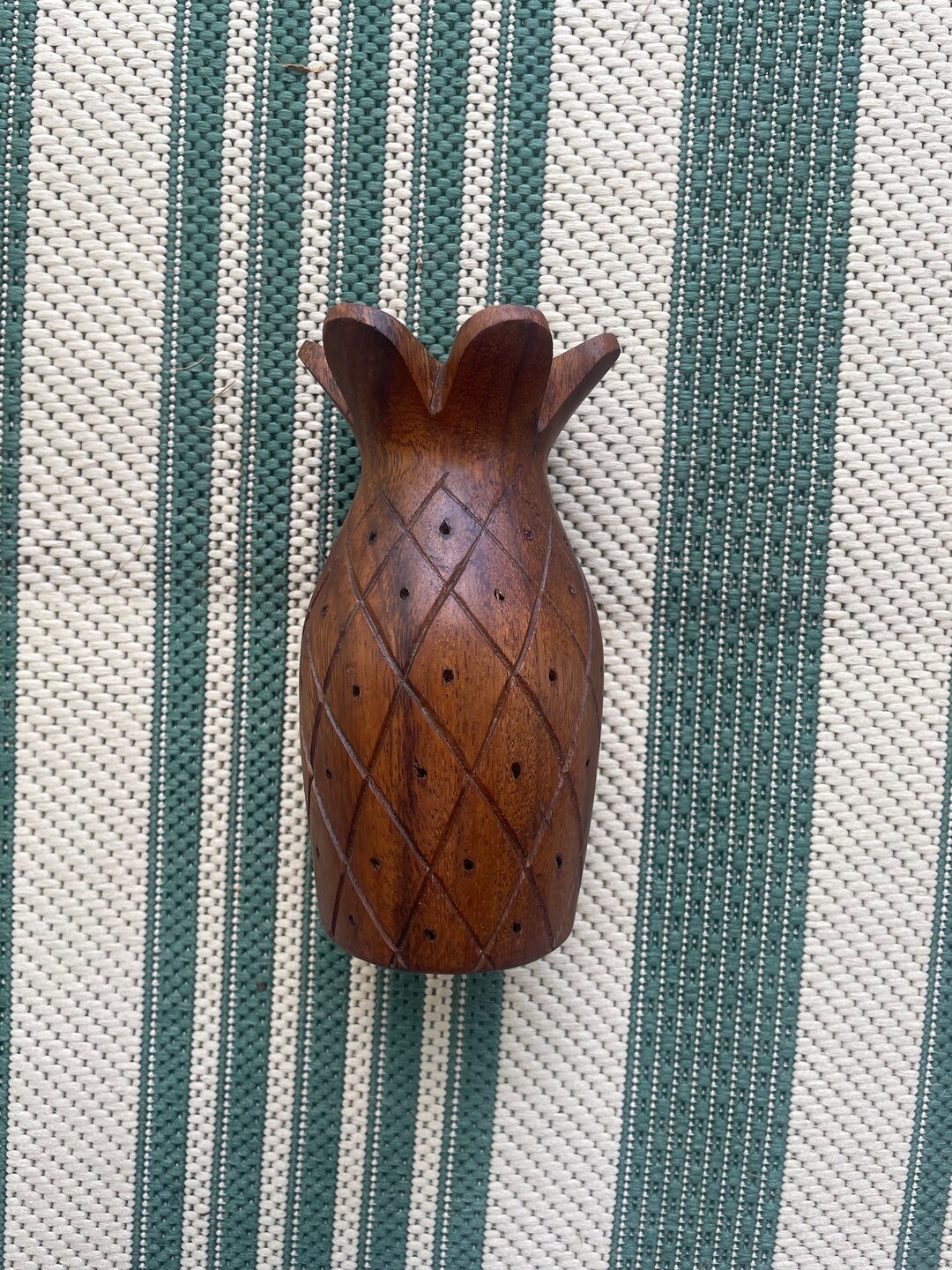 Vintage Monkey Pod Teak Pineapple Toothpick Appetizer Holder - Etsy