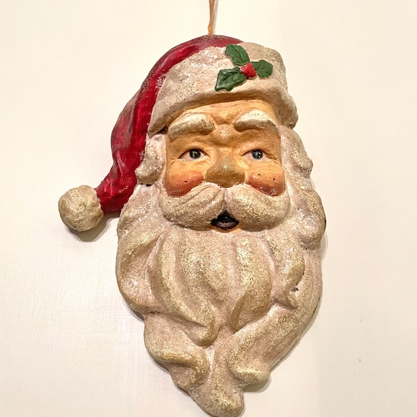 Paper Mache Santa - Etsy
