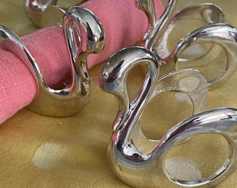 Swan Napkin Rings - Etsy