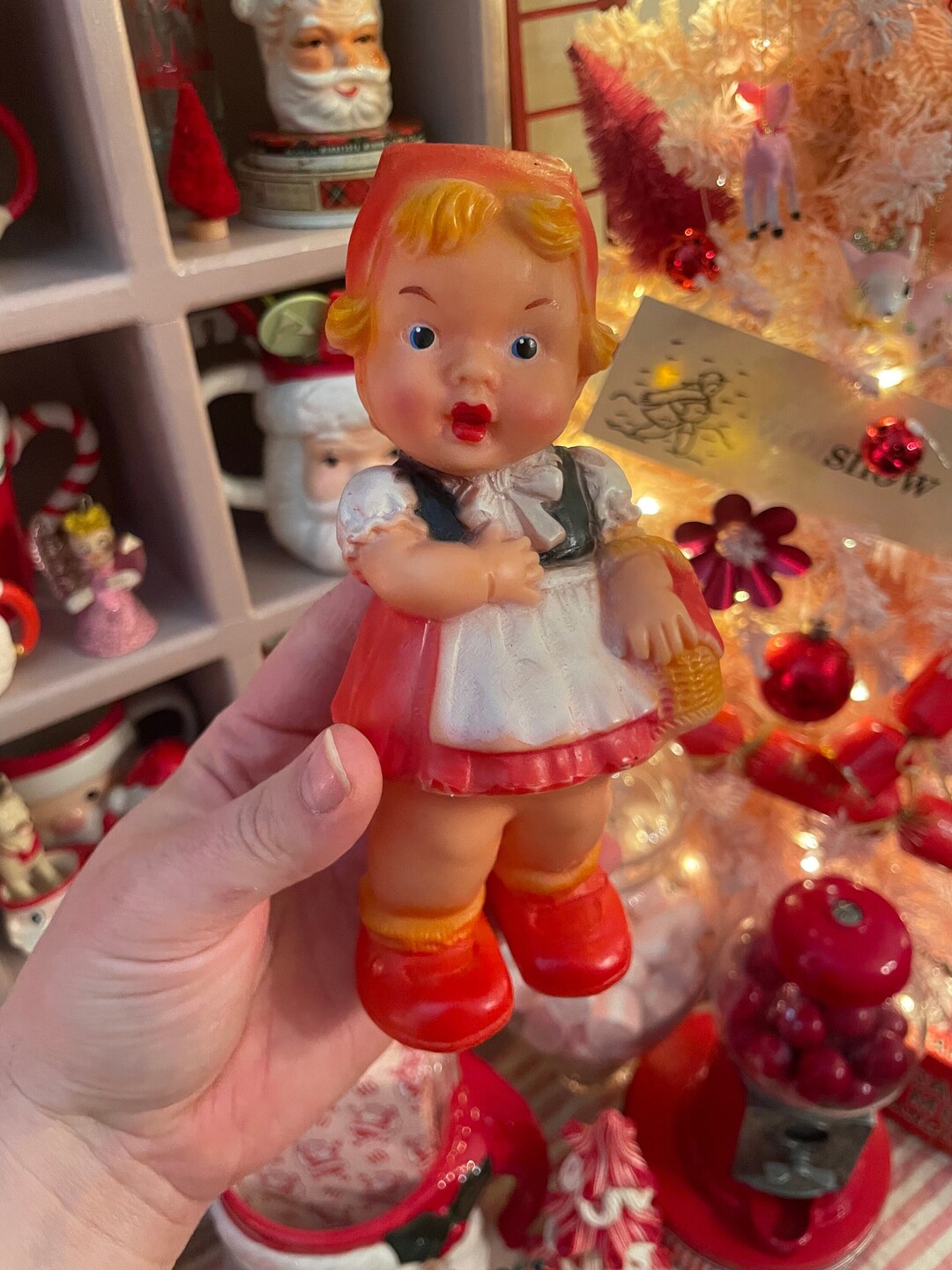 1950s Little Red Riding Hood Squeak Toy - Etsy