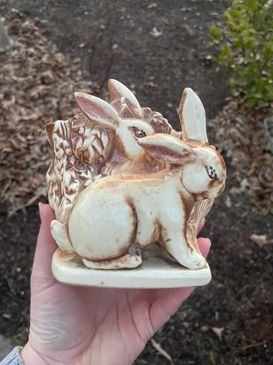 Vintage Mccoy Bunny Planter - Etsy