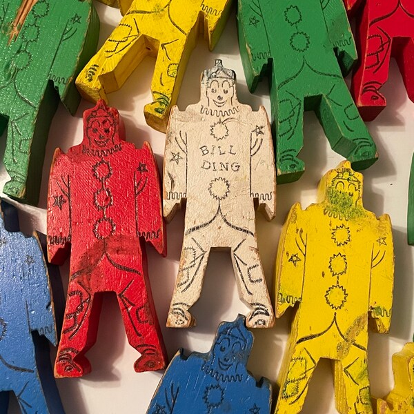 Wooden Clown - Etsy
