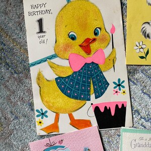 Vintage Easter Chick and Bunny Greeting Cards - Etsy