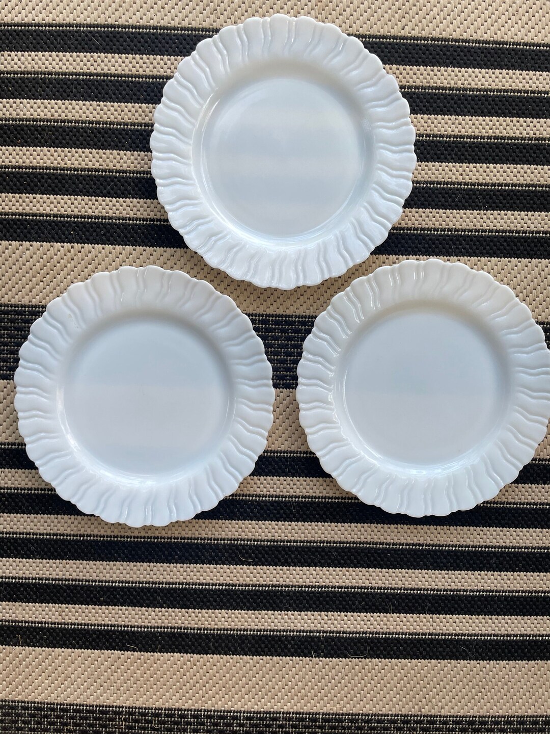 Vintage Corning Princess Swirl Opaline Glass Plates-3 - Etsy