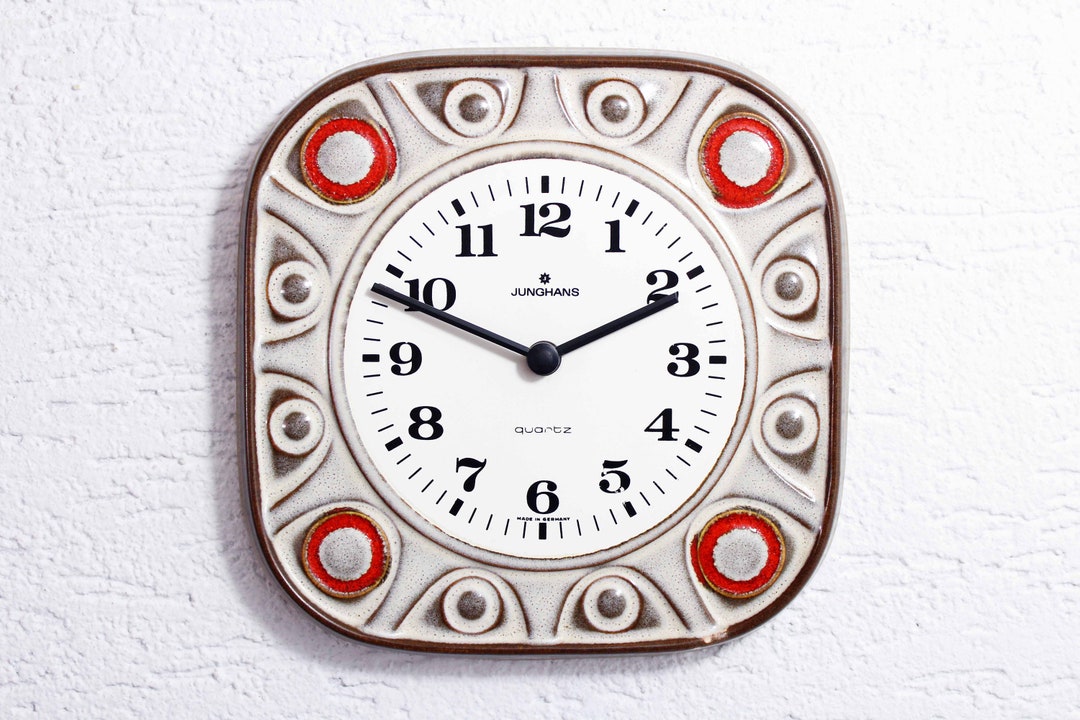 Junghans Ceramic Wall Clock - Etsy