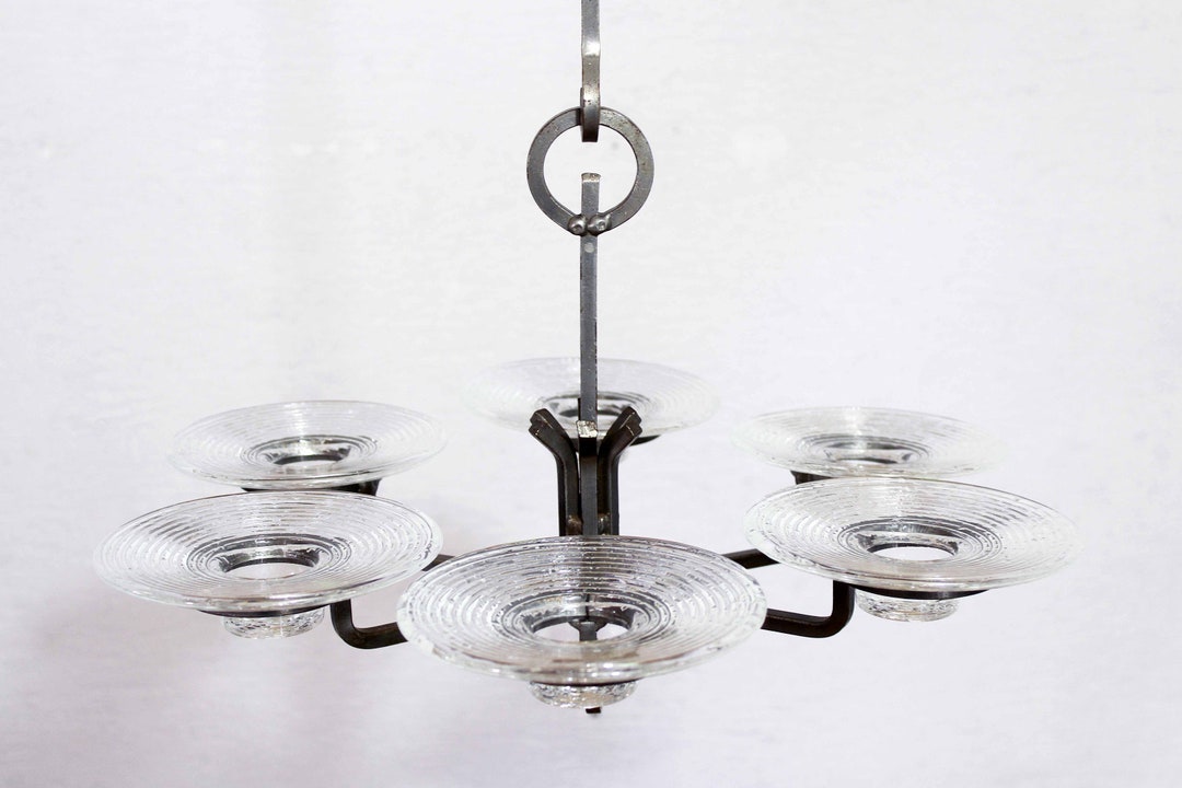 Erik Höglund Art Deco Chandelier - Etsy