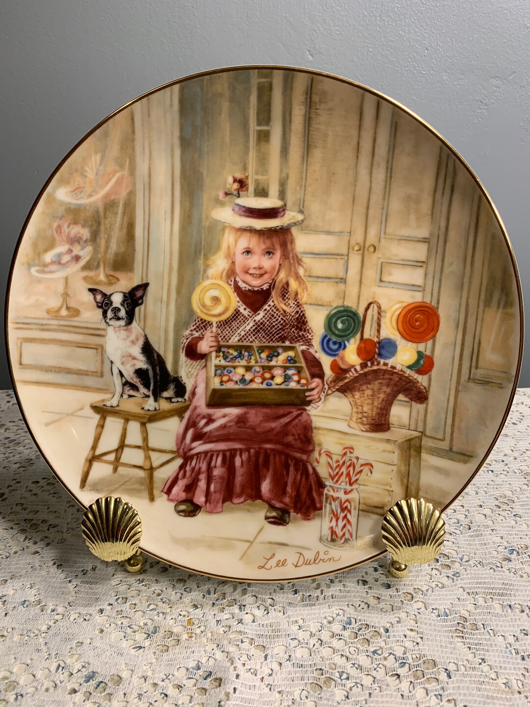 Penny Candy Collector Plate, Lil' Peddlers Series by Lee Dubin, Limited ...