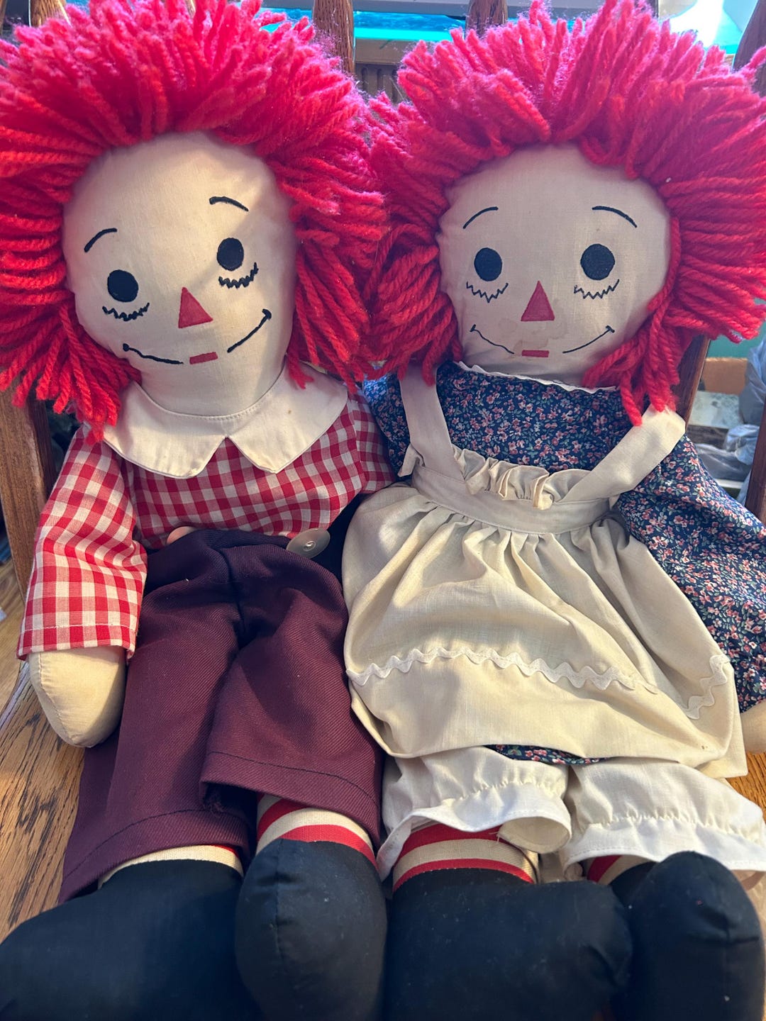 Vintage Raggedy Ann and Andy Dolls, Collectible Dolls, Doll Decor, Old ...