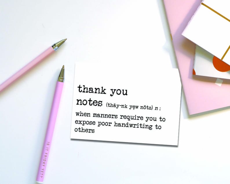 Funny Thank You Card Printable Thank You Note Birthday Etsy funny-thank-you-card-printable-thank-you-note-birthday-etsy