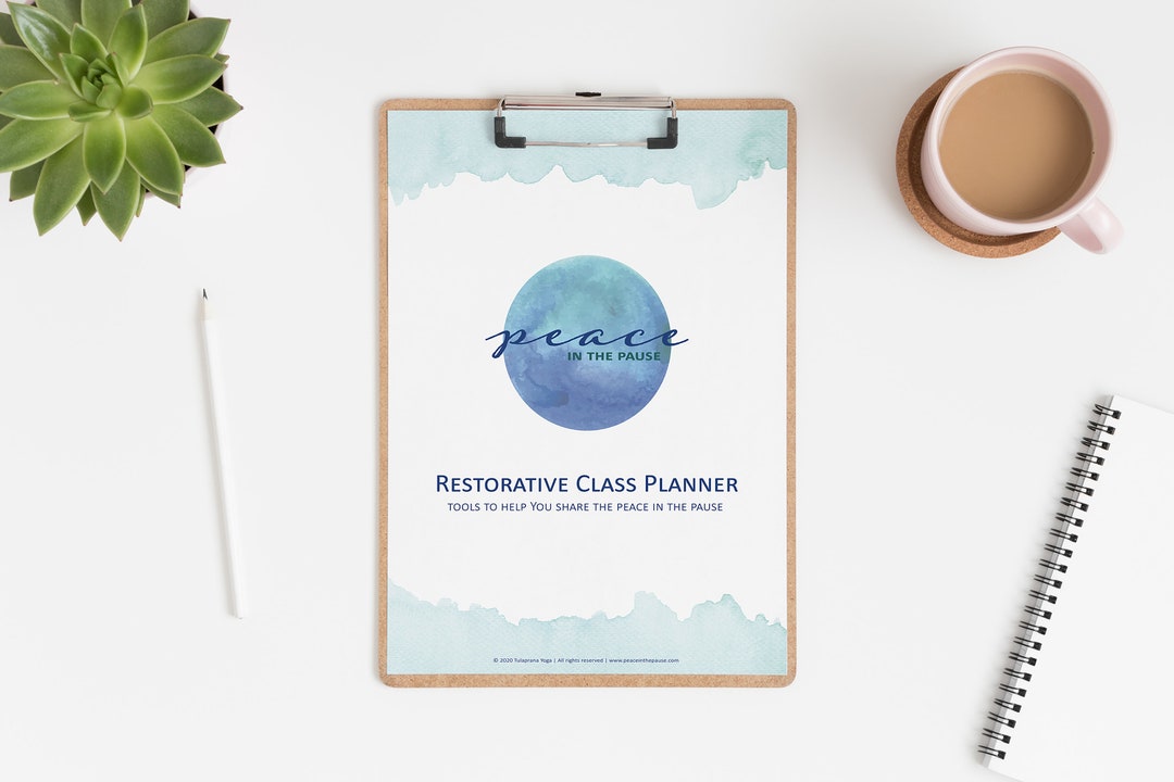 Restorative Yoga Class Planner | Yoga Class Theme Worksheet | Yoga ...