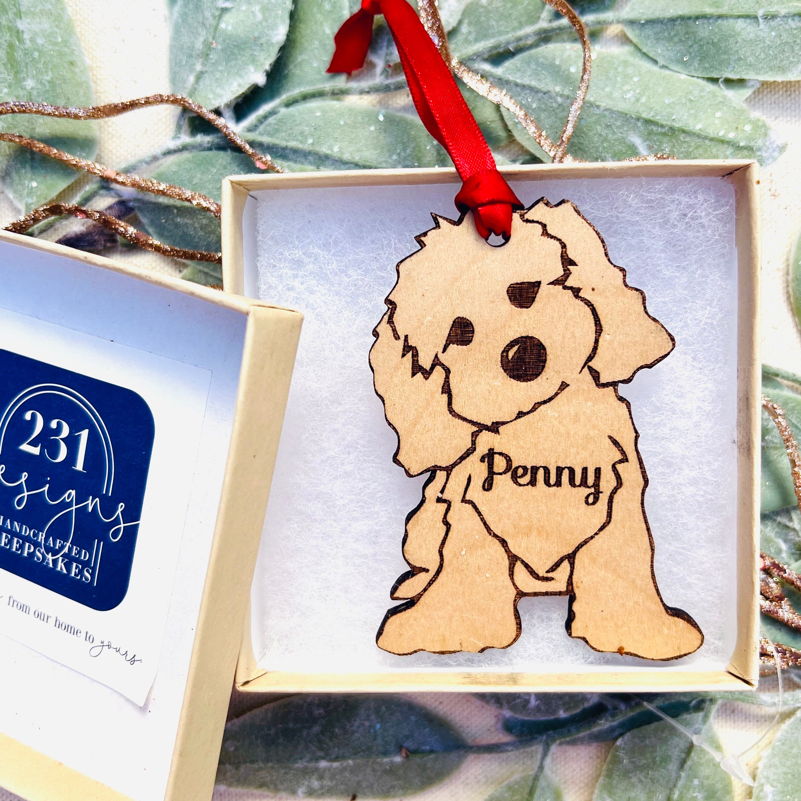 Cavapoo Mini Goldendoodle Labradoodle Christmas Ornament - Etsy