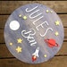 Space Theme Name Sign, 3D Nursery Name Sign, Outer Space, Rocket Ship ...