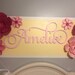 Personalized Calligraphy Name Sign - Pink Name Sign - Nursery Name Sign ...