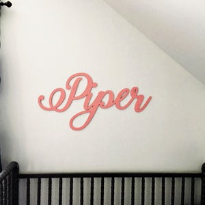 Personalized Cutout Name Sign - First Birthday Photo Prop - Pink Girls ...