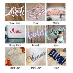 Cutout Name Signs - Two Large Names for Nursery Decor - Etsy