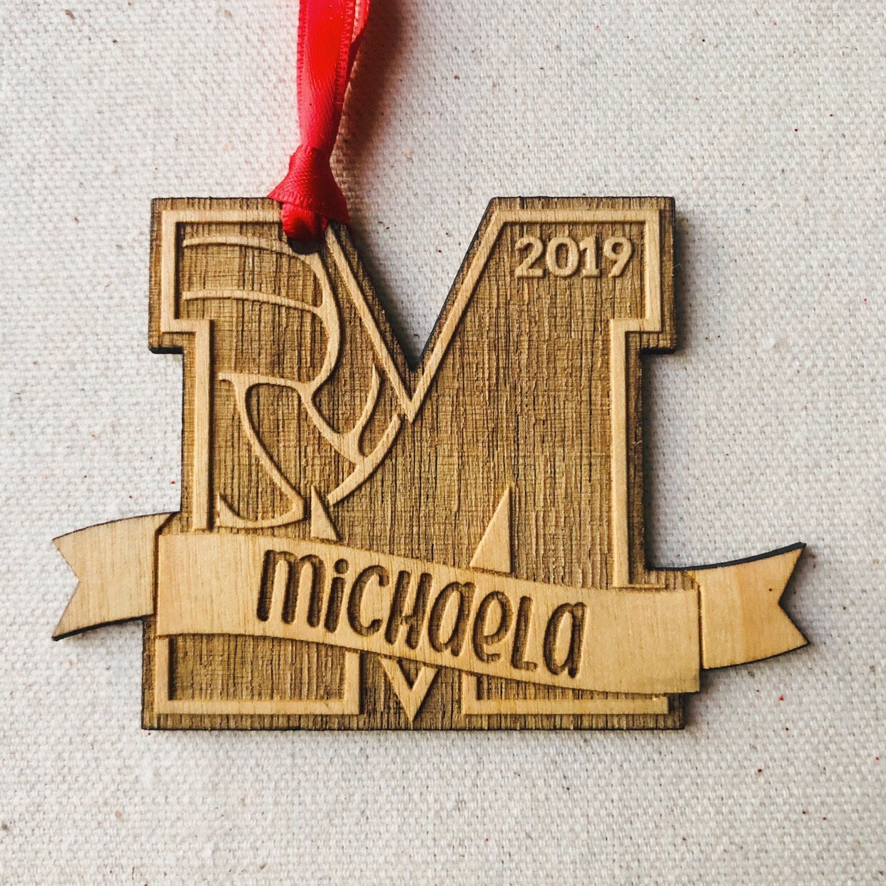 Personalized Volleyball Initial Letter Christmas Ornament - Gift for ...