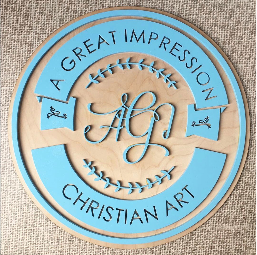 Custom 3D Logo Sign - Small Business Sign - Craft Show Sign - Wooden ...