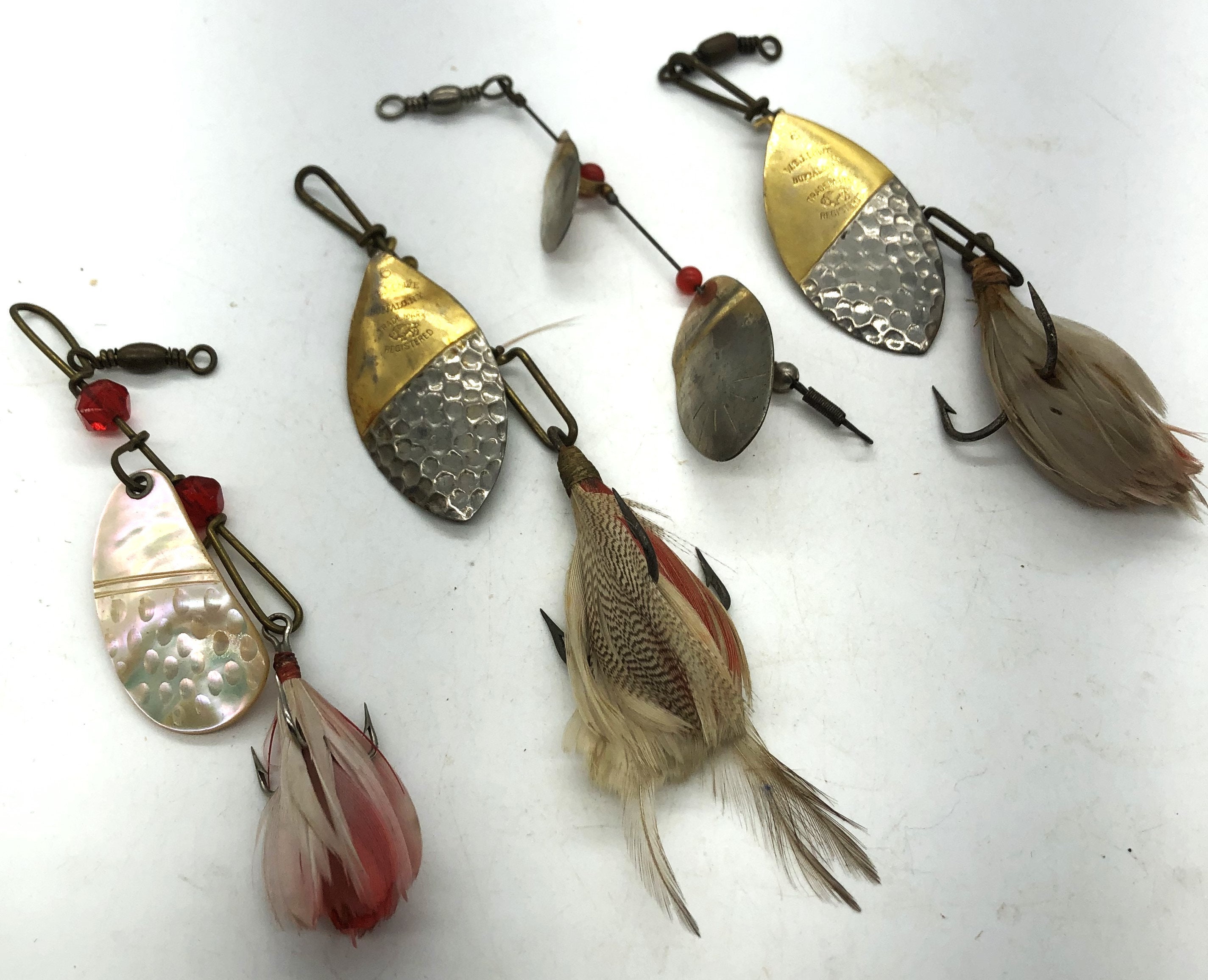 Four Vintage Trolling Fishing Spoons - Etsy