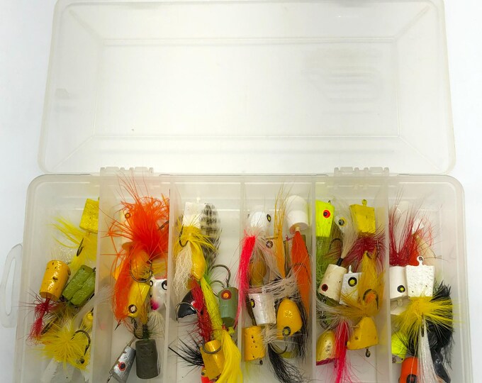 45 Fly Rod Bass Fishing Poppers/lures - Etsy